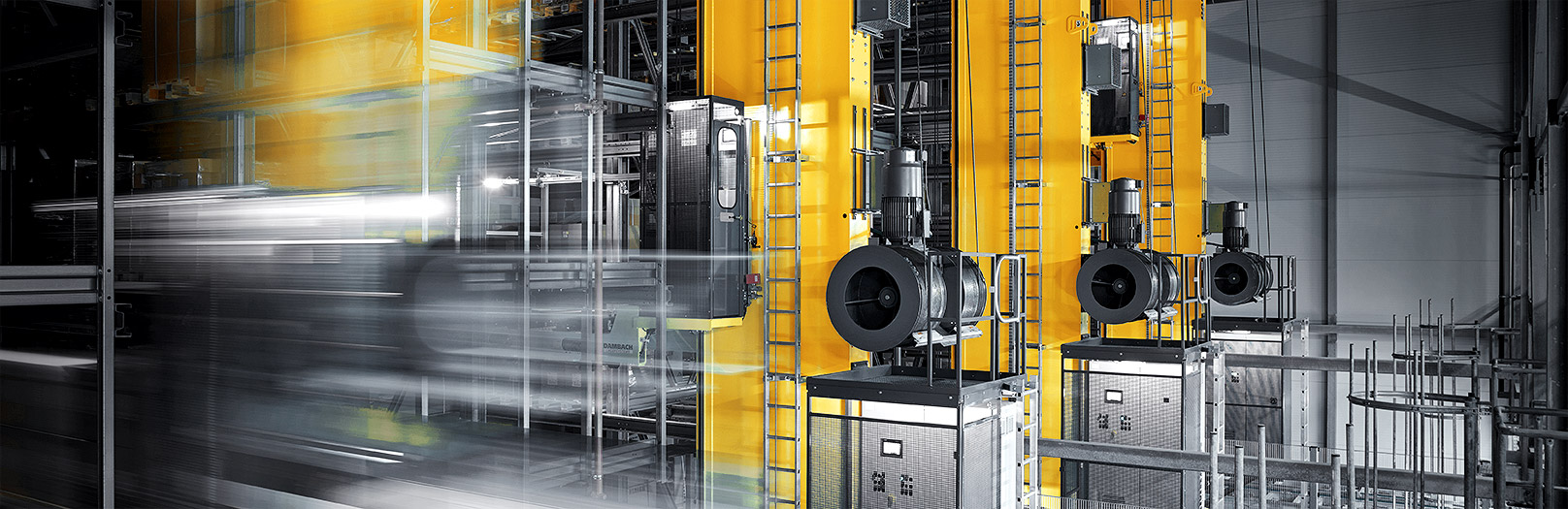 DAMBACH Lagersysteme: Rail-guided stacker cranes